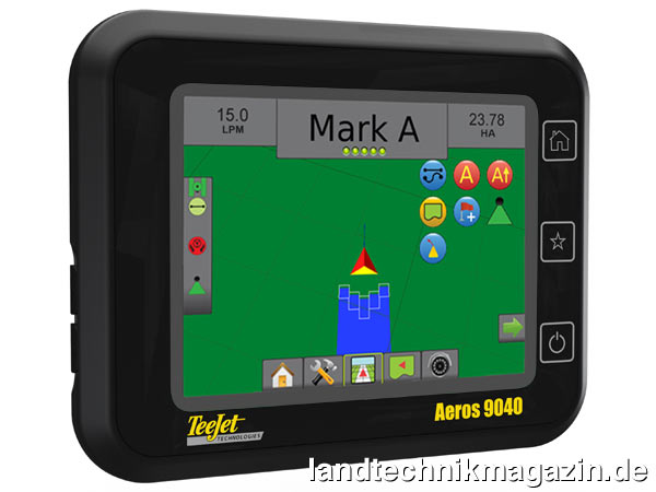 Neuer TeeJet Feld-Computer Aeros 9040 - Düngung und Pflanzenschutz